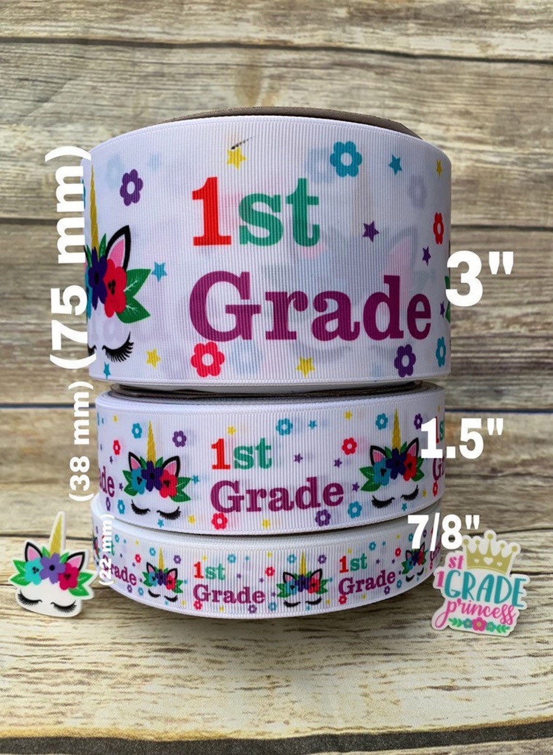 CRAFT SUPPLY First Grade Ribbon .1st Grade Grosgrain Ribbon - Etsy