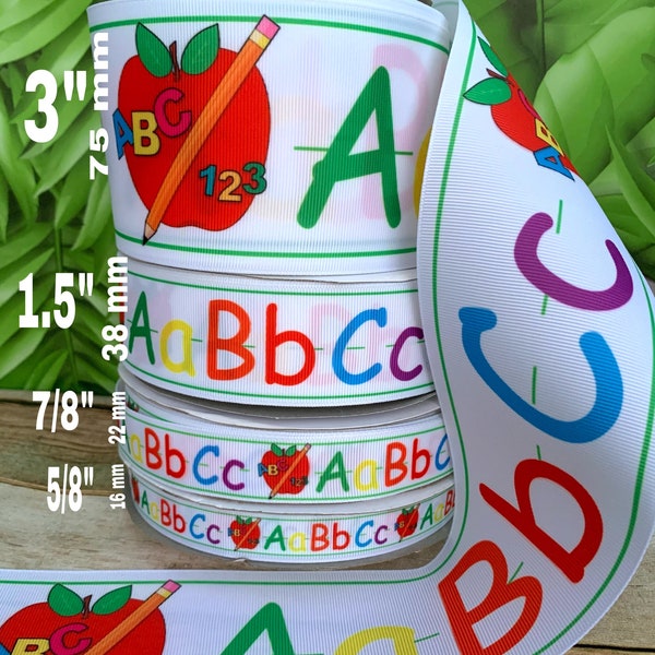 Ribbon School Letters - Etsy