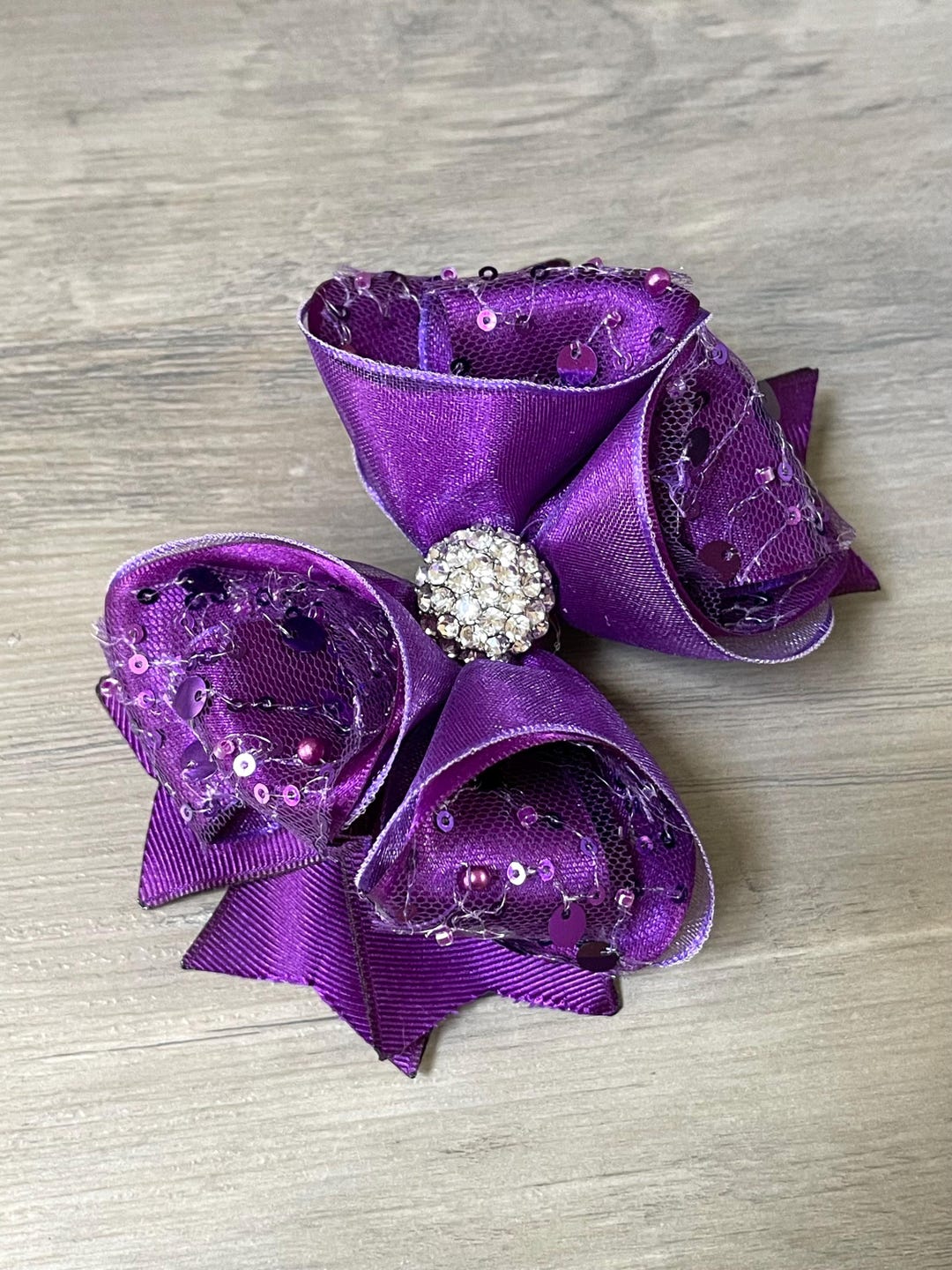 Purple Pageant Hair Bow. Purple Wedding Pageant Hair Bow. Purple ...