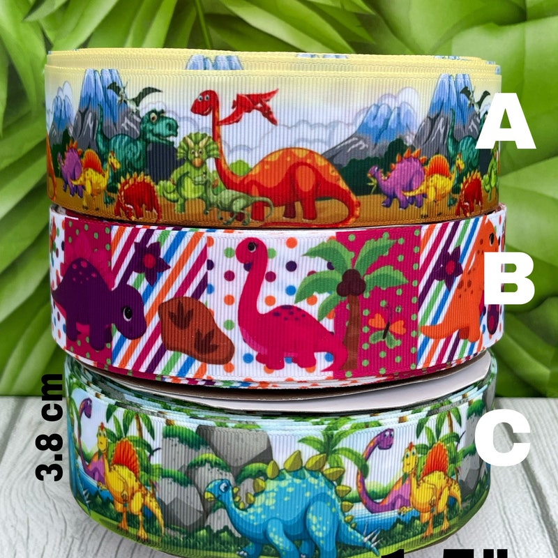 Dinosaur Ribbon - Etsy