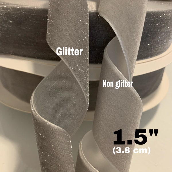 Gray Velvet Ribbon - Etsy
