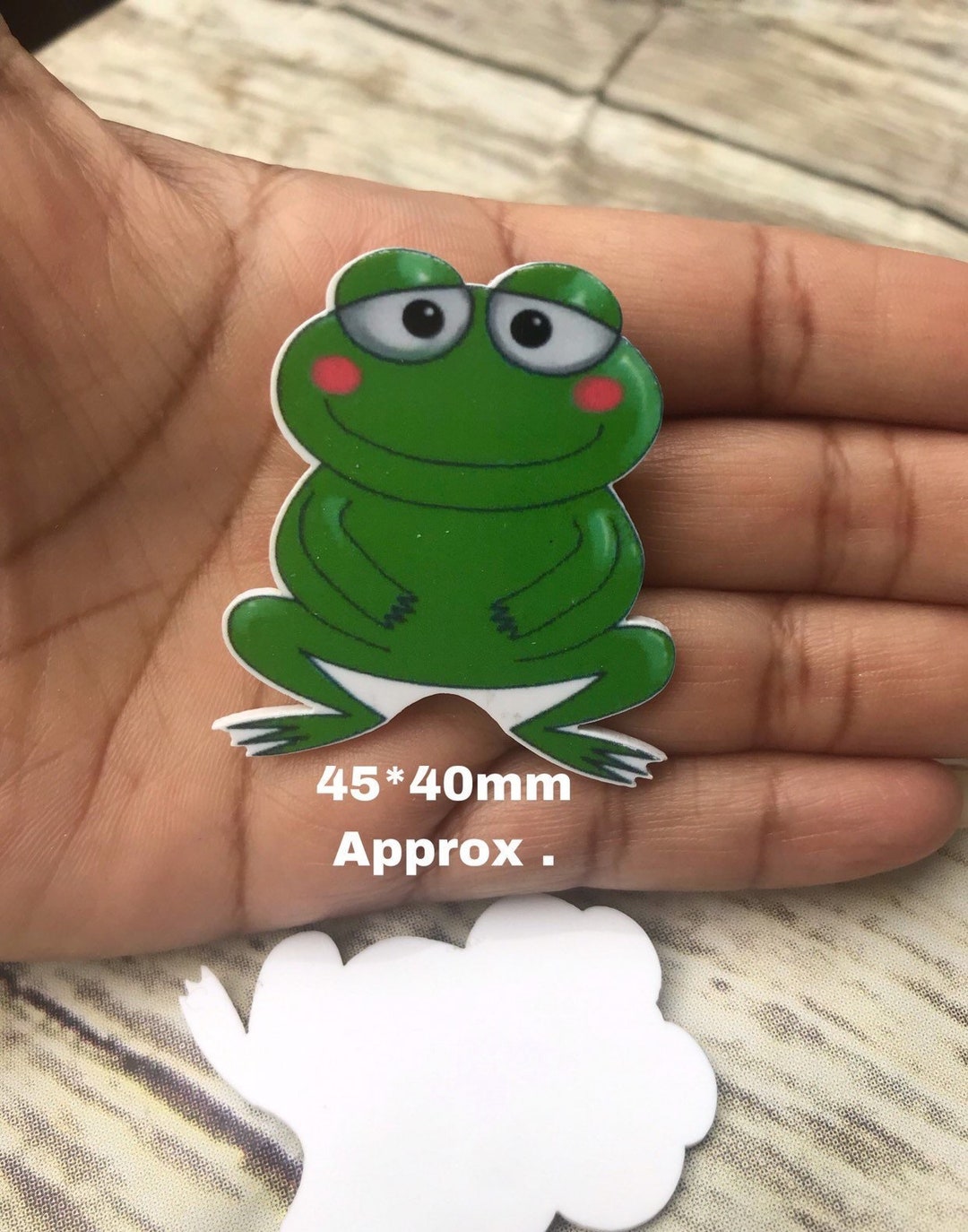 CRAFT SUPPLY Green Frog Hair Bow Center , Green Frog Embellishment ...