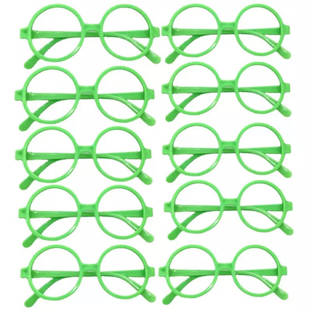 CRAFT SUPPLY. (2 Pcs) Party Decoration. Birthday Glasses Frame. Green ...