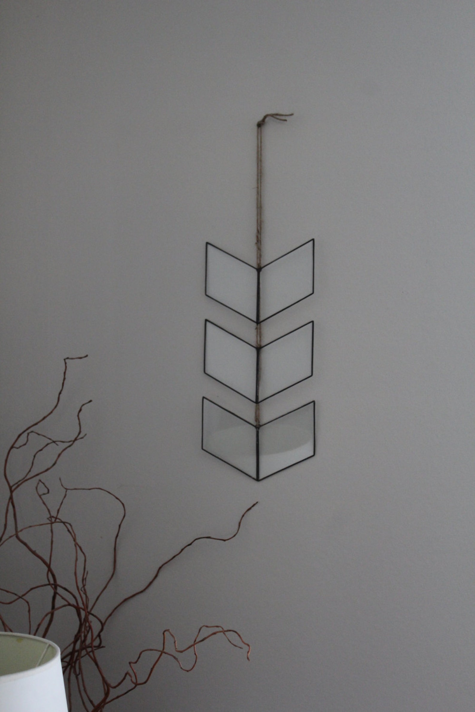 Modern Rustic Arrow Wall Hanging Modern Stained Glass Arrow - Etsy