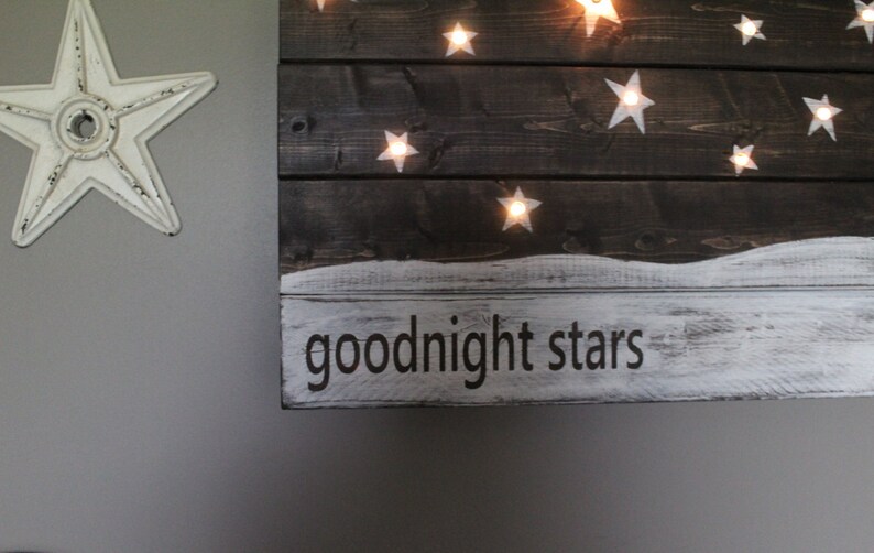 Goodnight Moon Lighted Nursery Sign Hand Painted Stained - Etsy