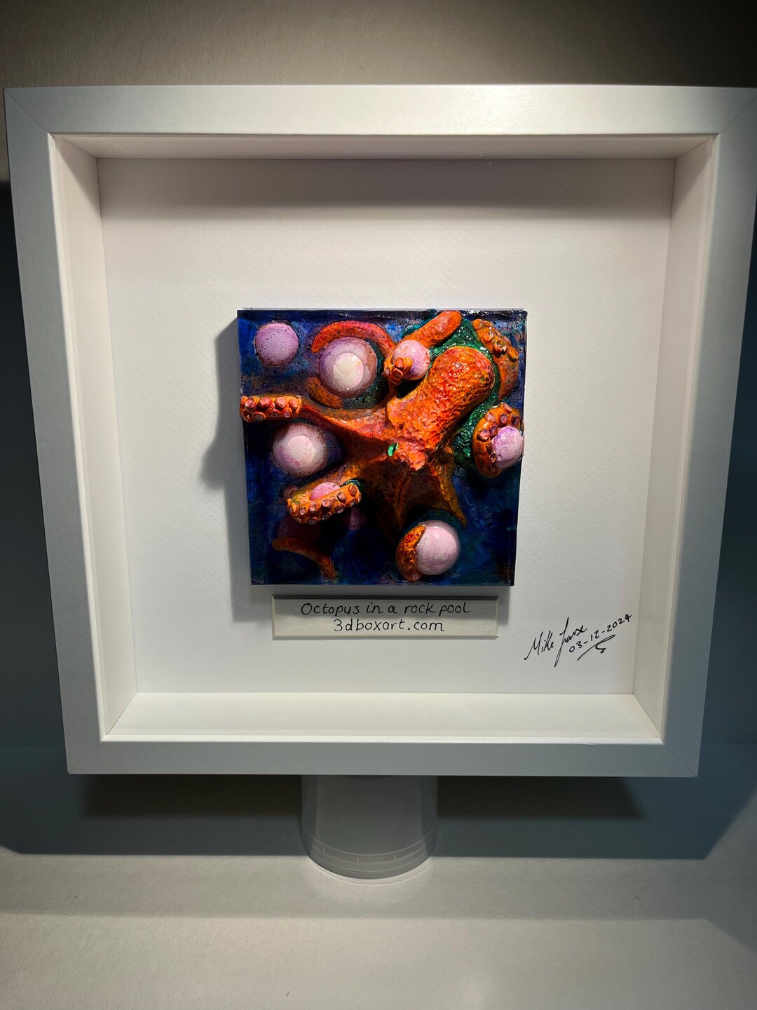 Octopus in a Rock Pool, Plaster-cast Sculptures, Hand-painted With Care ...