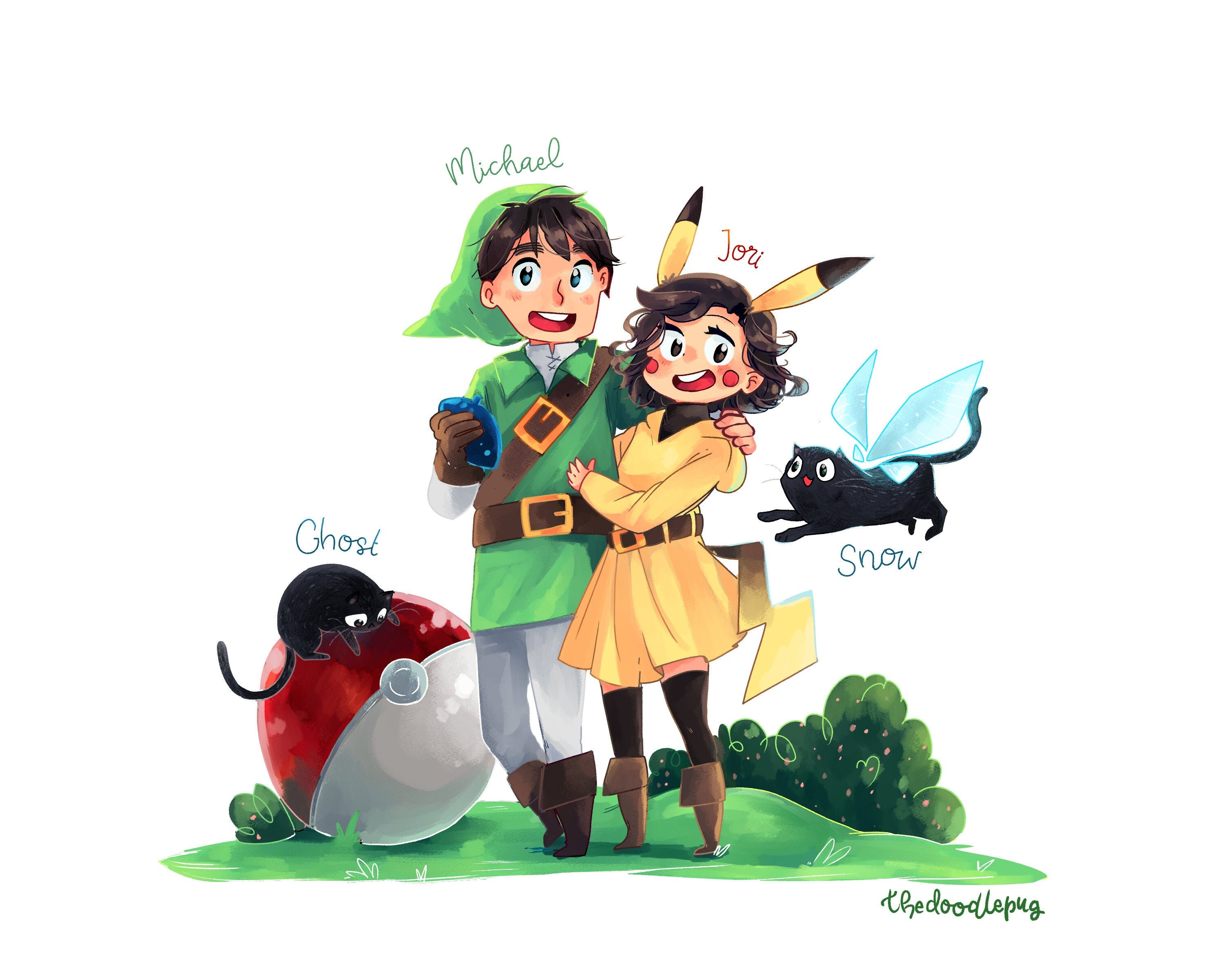 Dungeons and Dragons Dnd Couple Art for Family and Friends - Etsy