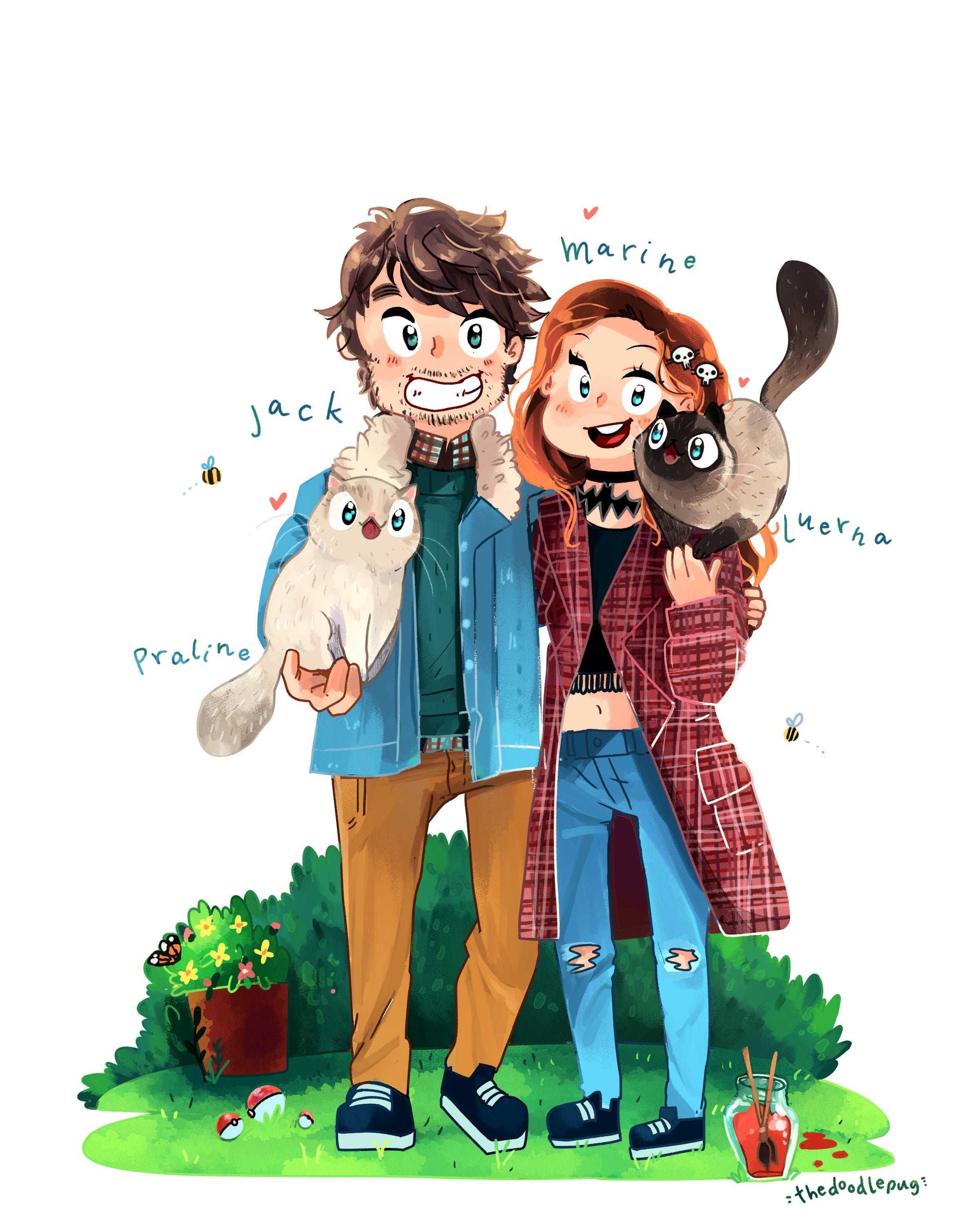 Dungeons and Dragons Dnd Couple Art for Family and Friends - Etsy