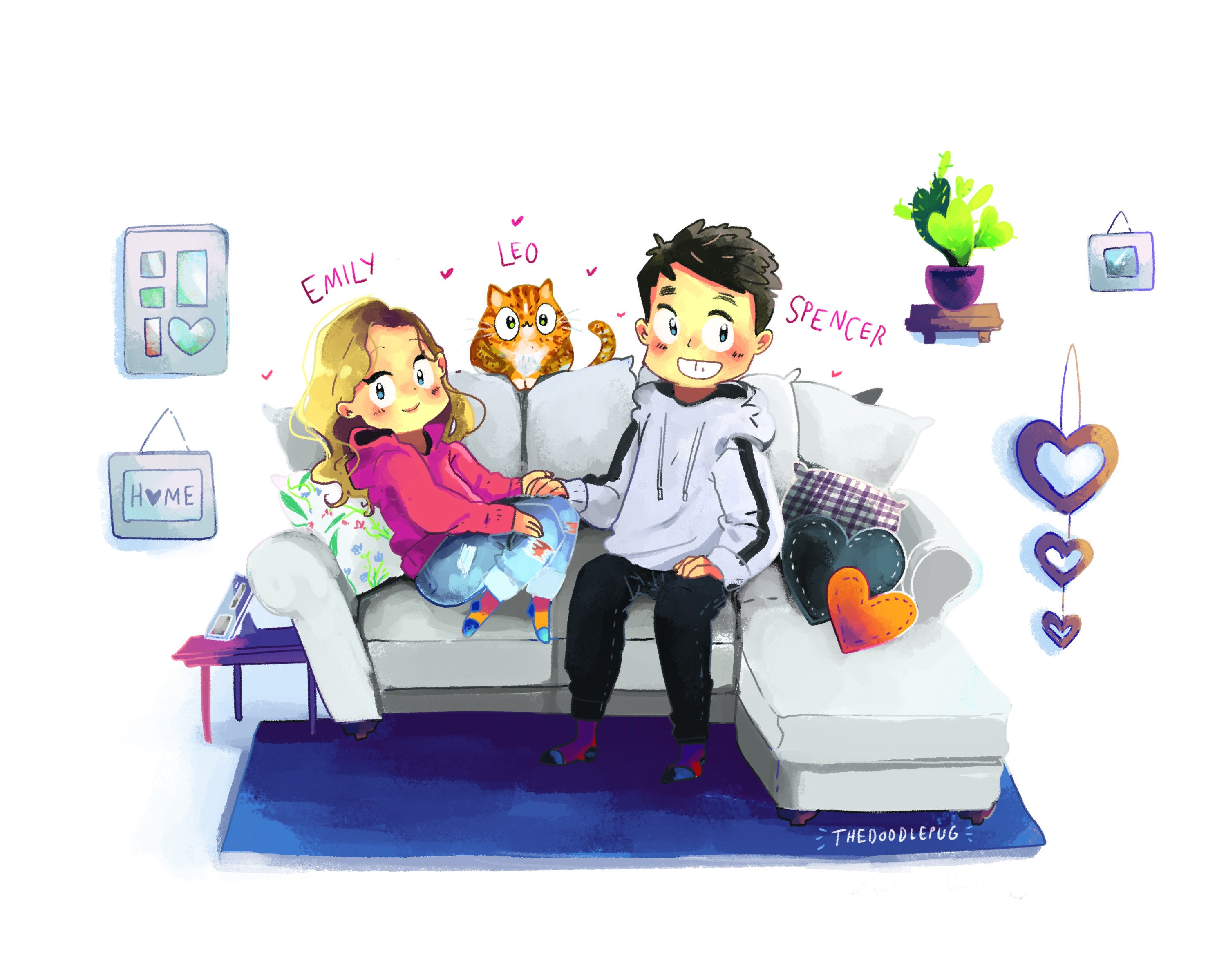 Dungeons and Dragons Dnd Couple Art for Family and Friends - Etsy