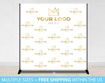 Custom logo backdrop | Etsy