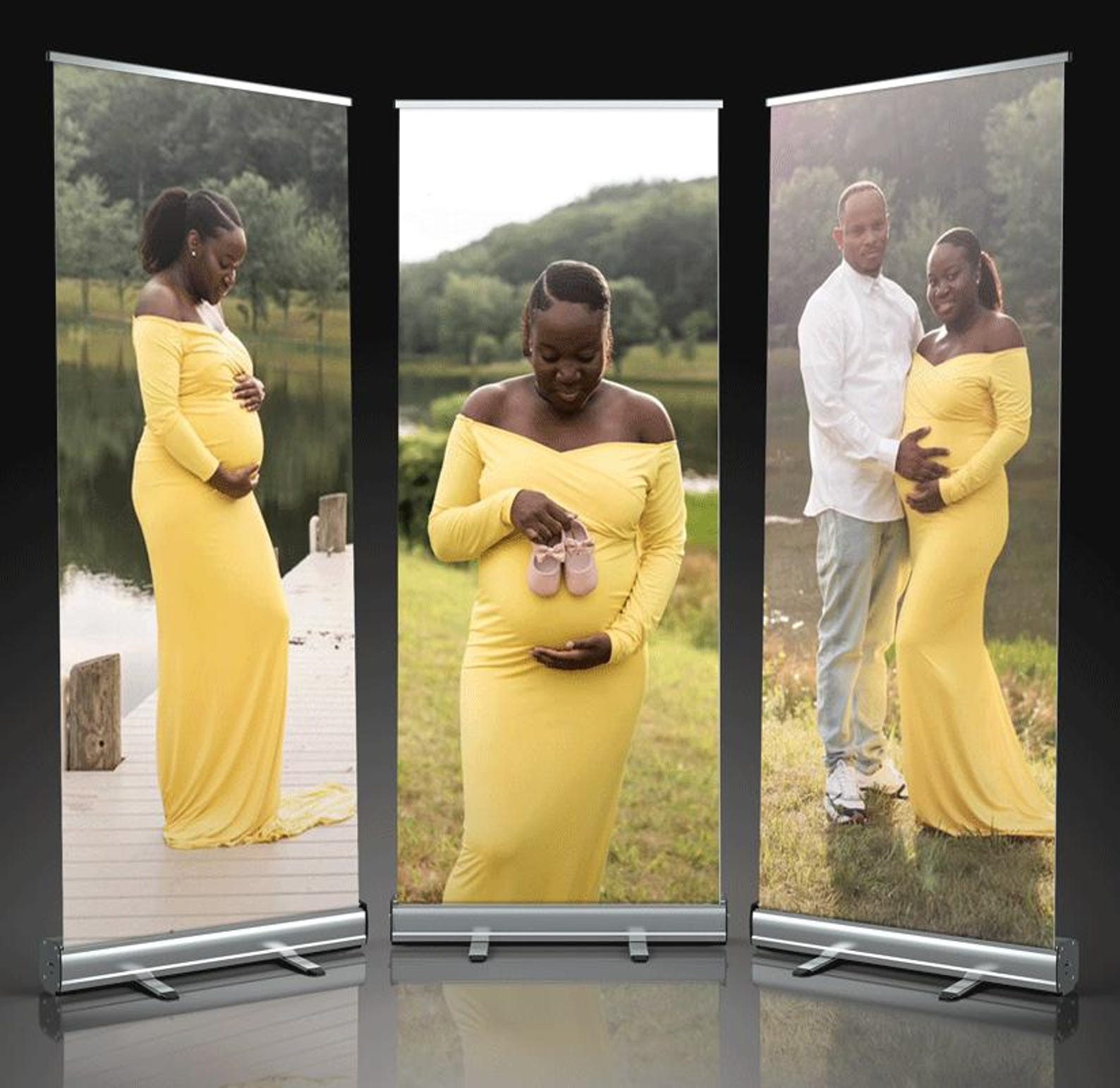 COMBO BANNER SET, 3 Retractable Banners, Custom Banners, Baby Shower ...