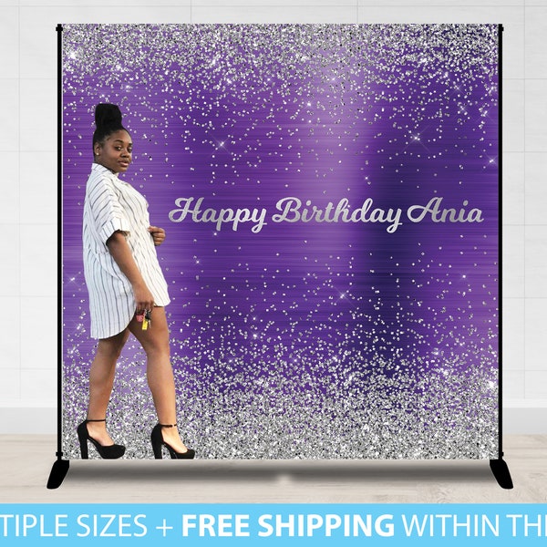 Neon Birthday Backdrop - Etsy