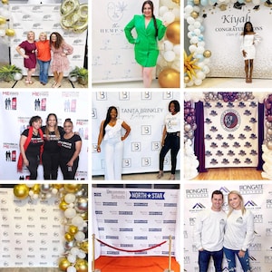 Custom Backdrop Banner, Complete Custom Design, Birthday Party Banner ...