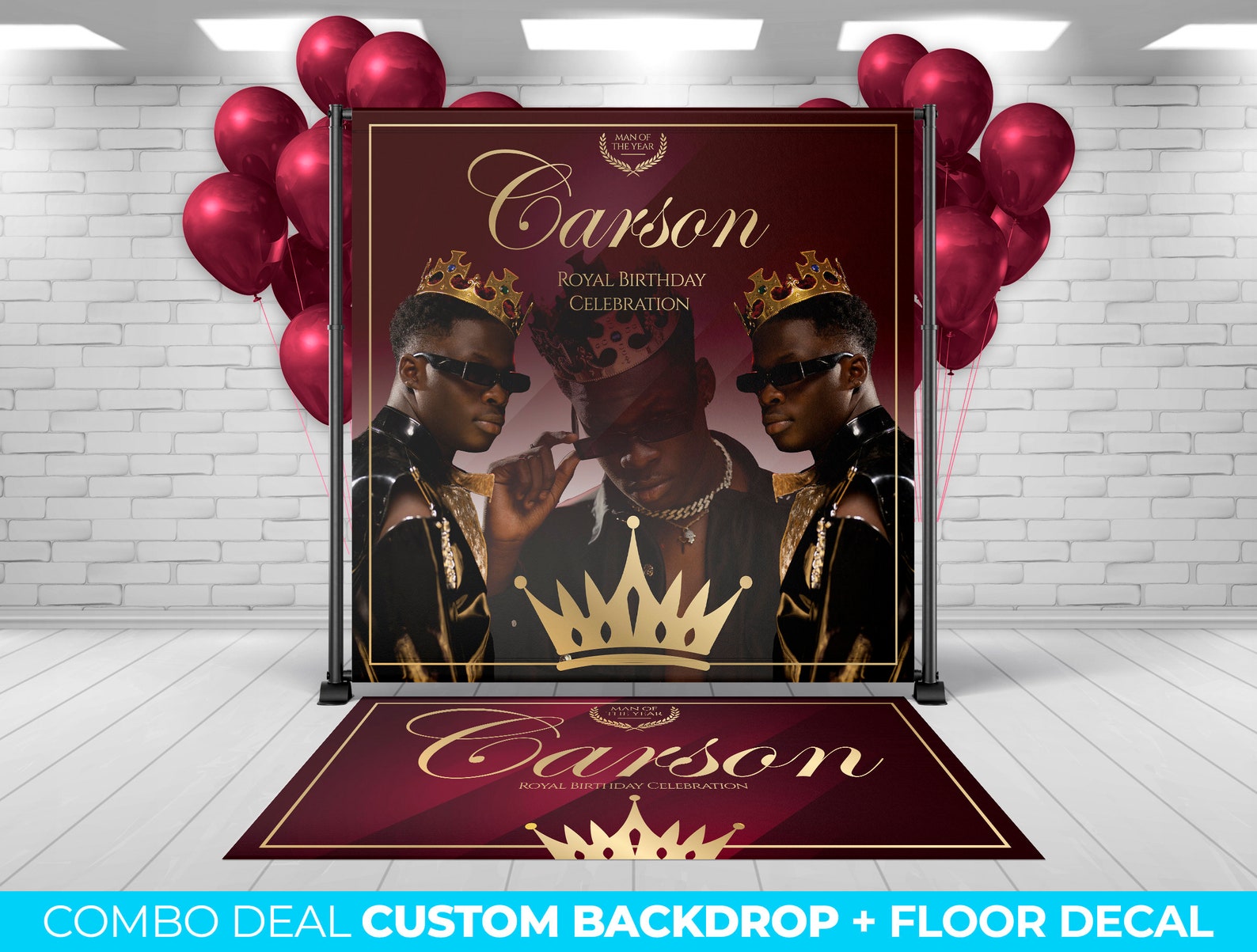 BACKDROP FLOOR DECAL Custom Backdrop and Matching Floor - Etsy