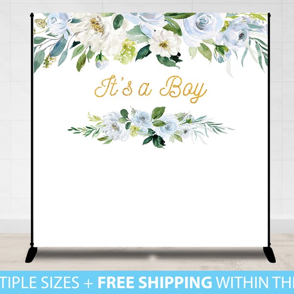 Baby Shower Back Drop Boy - Etsy
