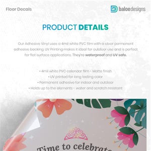 BACKDROP + FLOOR DECAL, Custom Backdrop and Matching Floor Decal ...
