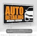 Auto Detailing Banner Sign, Custom Car Business Banner, 13 Oz Heavy ...
