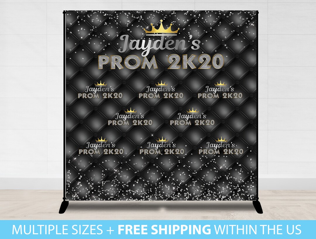 Prom Backdrop Banner Senior Prom Step and Repeat Prom Party - Etsy