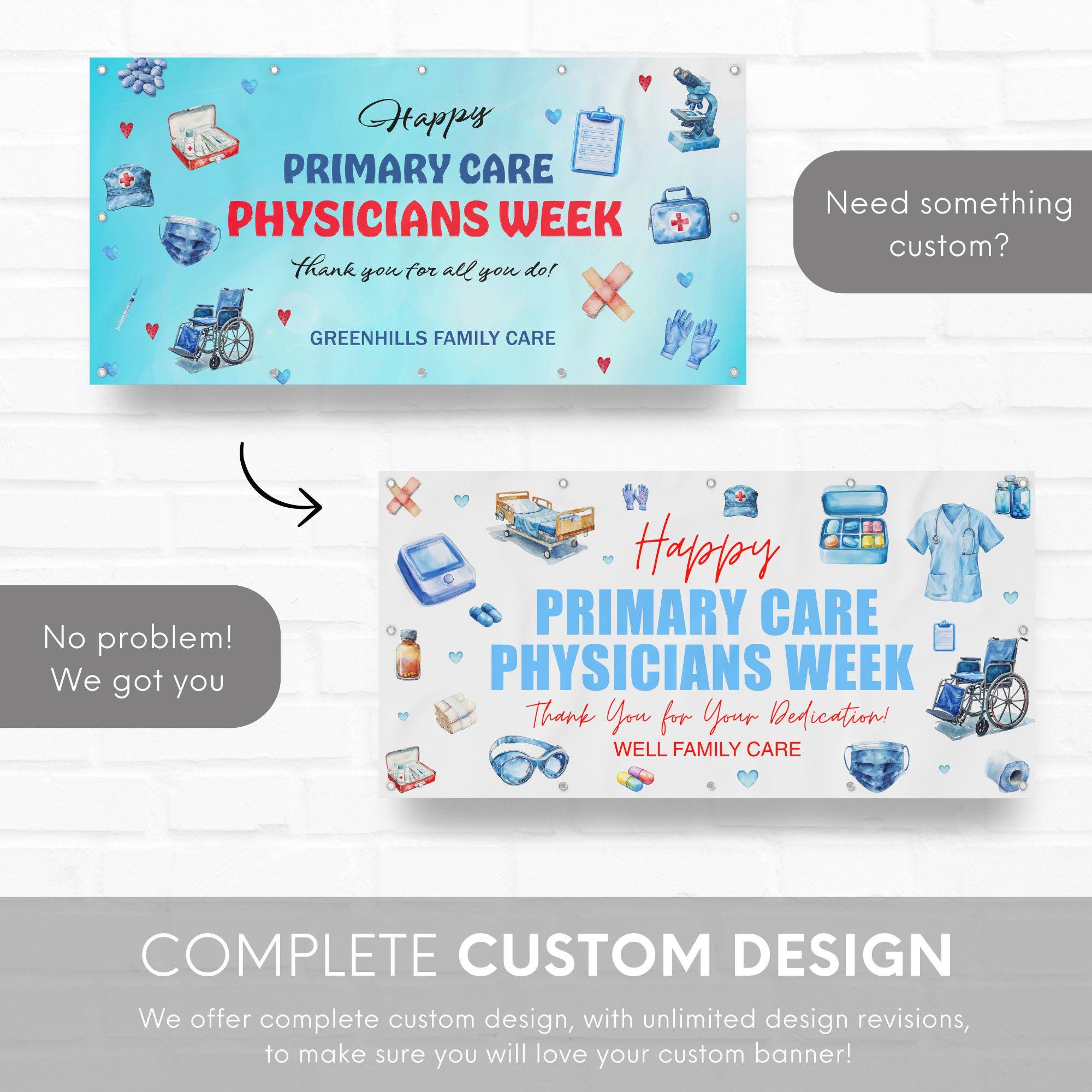 Primary Care Physicians Week Banner, Nurse Appreciation Week Decor ...