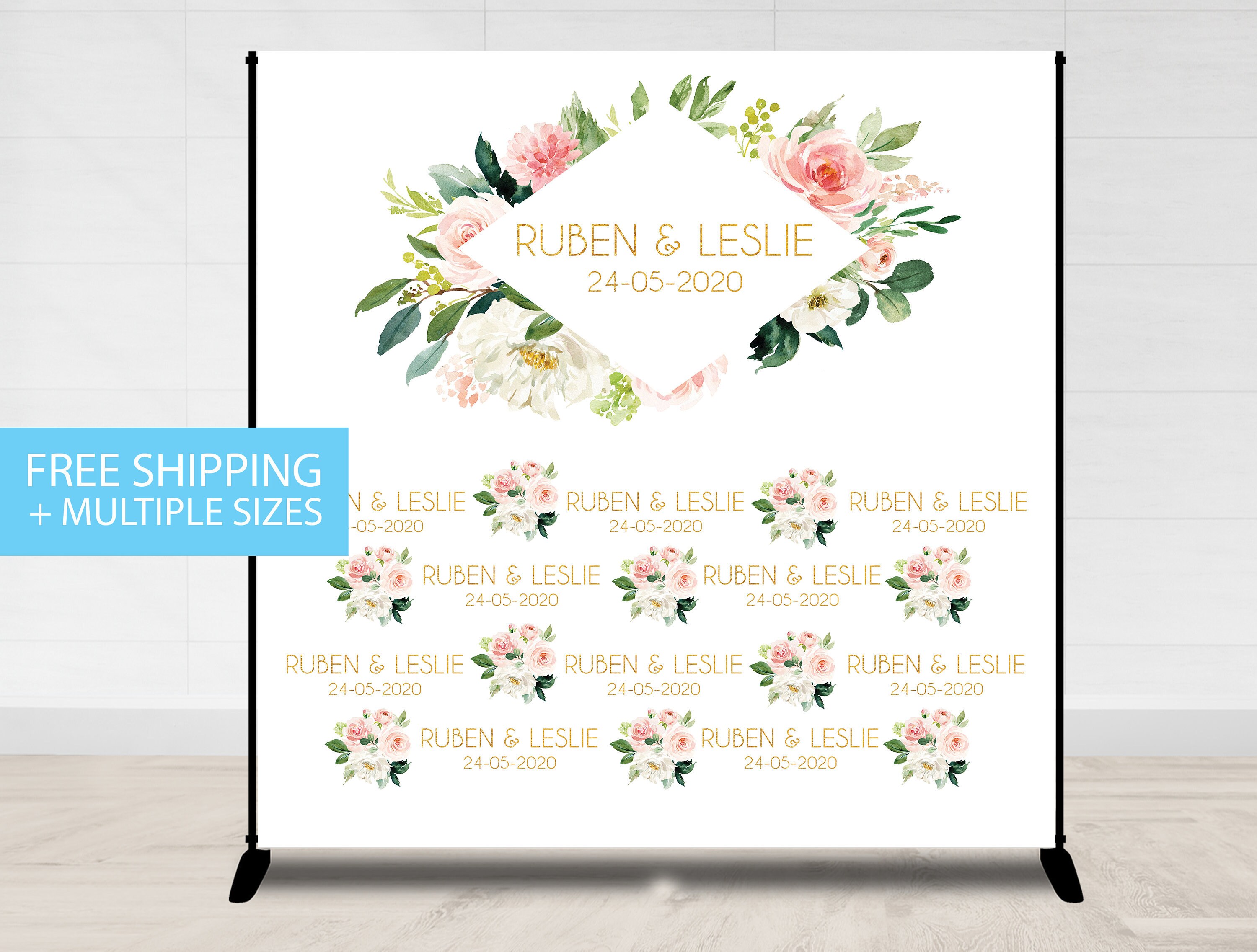 Step and Repeat Backdrop Banner Wedding Banner Wedding - Etsy