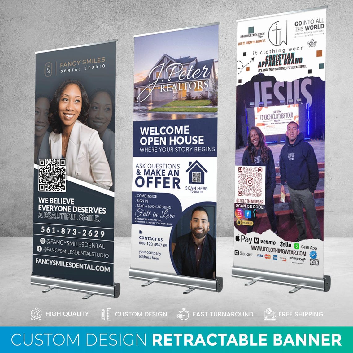 Custom Retractable Banner, Custom Roll Up, Roll up Banner, Roll up ...