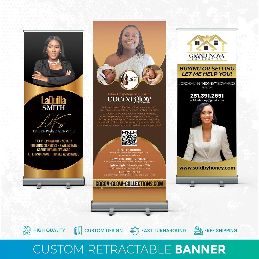 Custom Retractable Banner, Custom Roll Up, Roll up Banner, Roll up ...