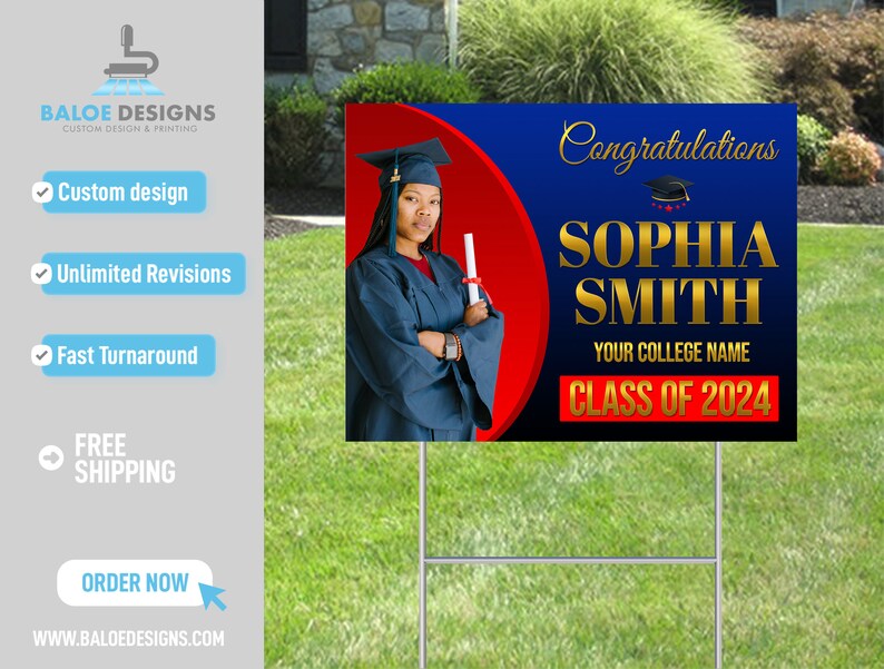 Graduation Yard Sign Graduation Sign Outdoor High School - Etsy