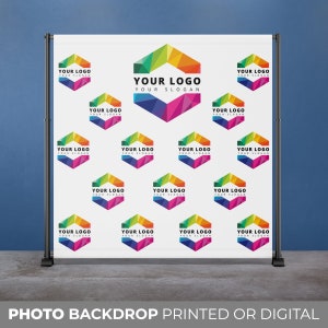 Custom Logo Backdrop Banner, Step and Repeat Business Event Backdrop ...