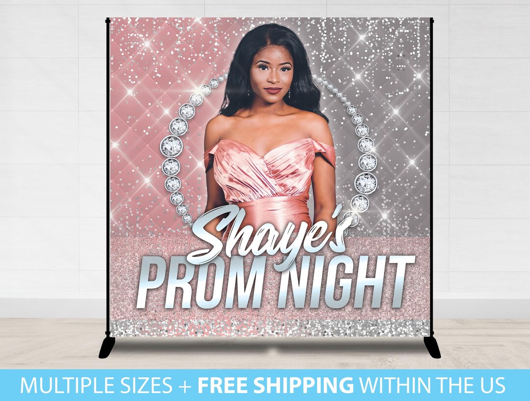 Prom Night, Graduation Prom Backdrop, Photo Prom Send off Backdrop ...
