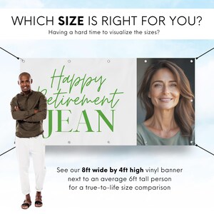 Custom Retirement Banner, Retirement Backdrop, Event Decor, Welcome ...