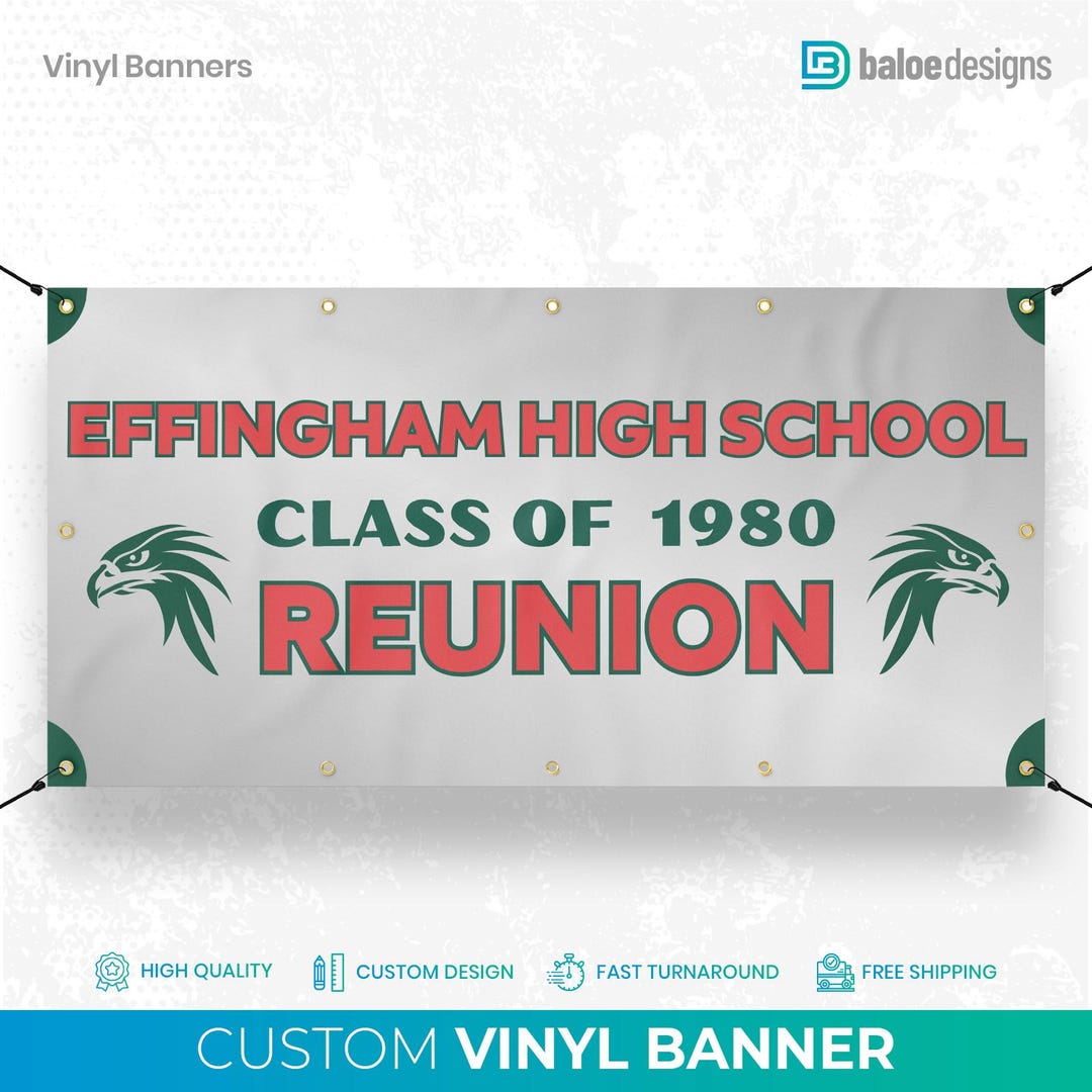 Custom Class Reunion Banner, Welcome Back Sign, Class of Banner ...