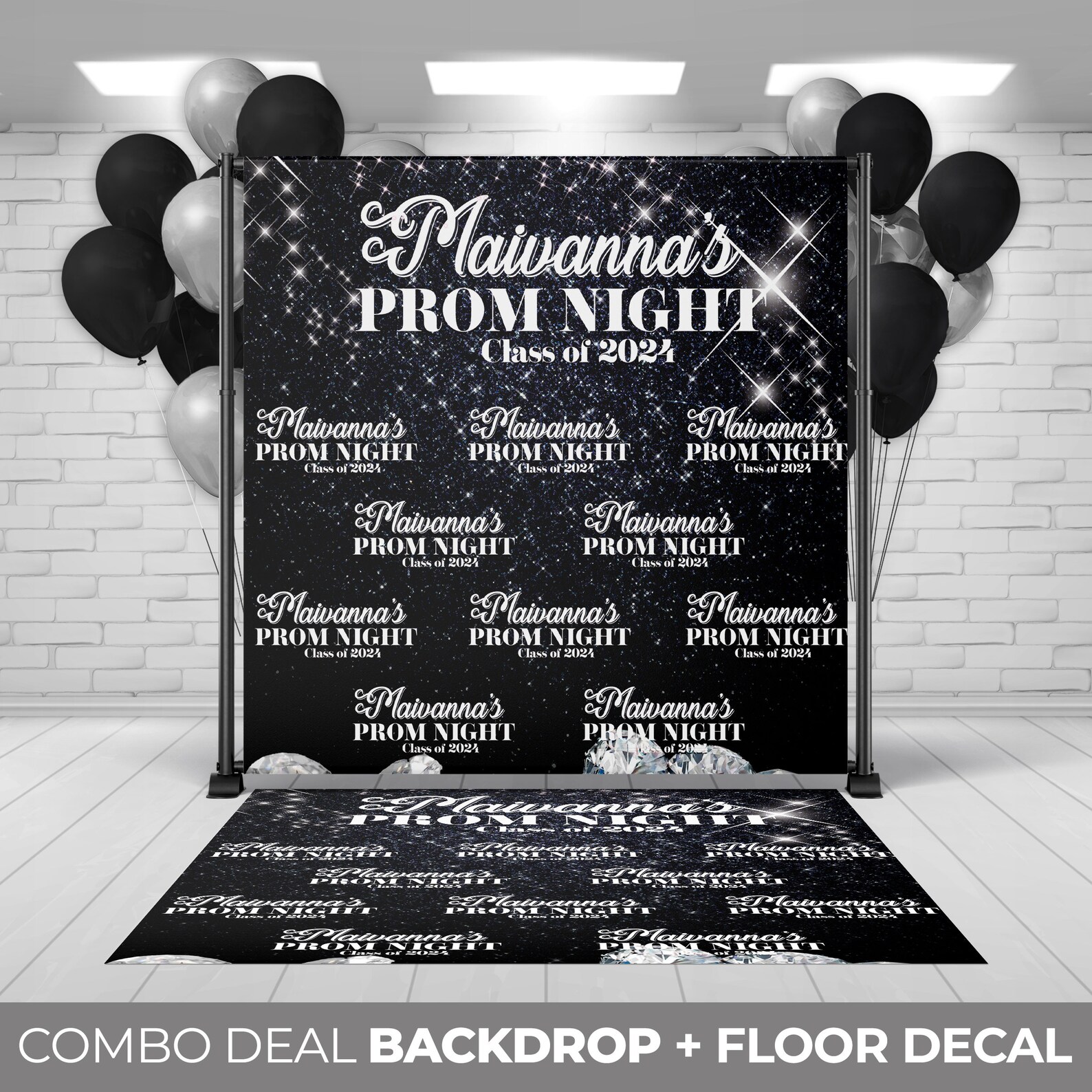 Backdrop Floor Decal, Prom Send Off, Prom Night Party Decor, Graduation ...