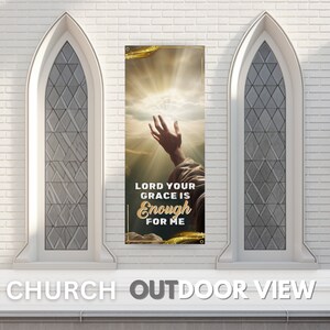 Scripture Sanctuary Banners, Set of 4 Church Banners, Church Banner Set ...