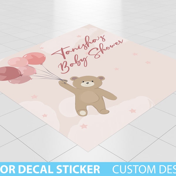 Custom Baby Shower Floor Sticker - Etsy