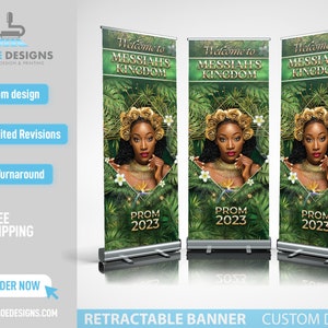 Prom Banner Prom Sign Retractable Banner Custom Roll up - Etsy