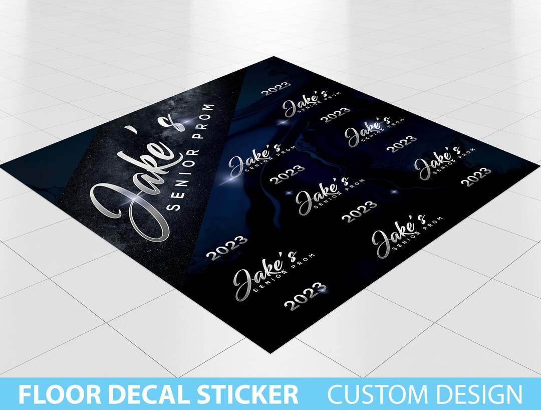 Prom Floor Decal, Prom Decor, Graduation Floor Decal, Class of 2023 ...