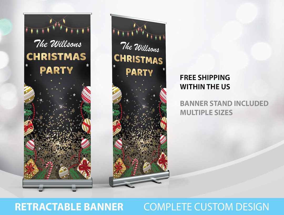 Christmas Party Banner, Christmas Banner, Christmas Party Photo Booth ...