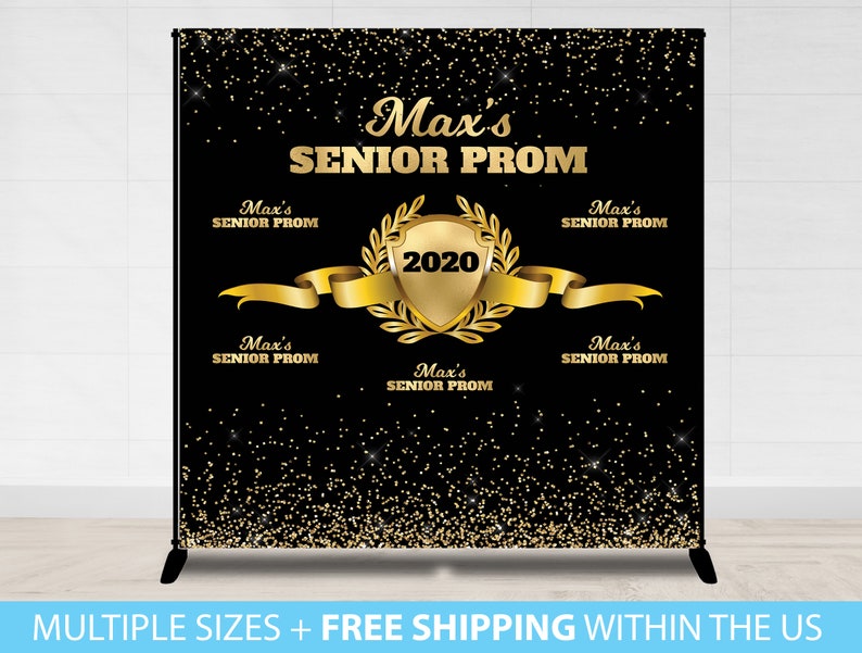 Prom Backdrop Banner Senior Prom Step and Repeat Prom Party - Etsy
