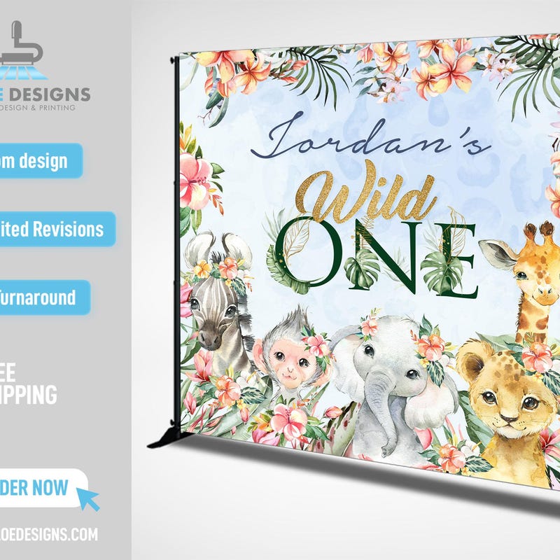 Wild One Backdrop - Etsy