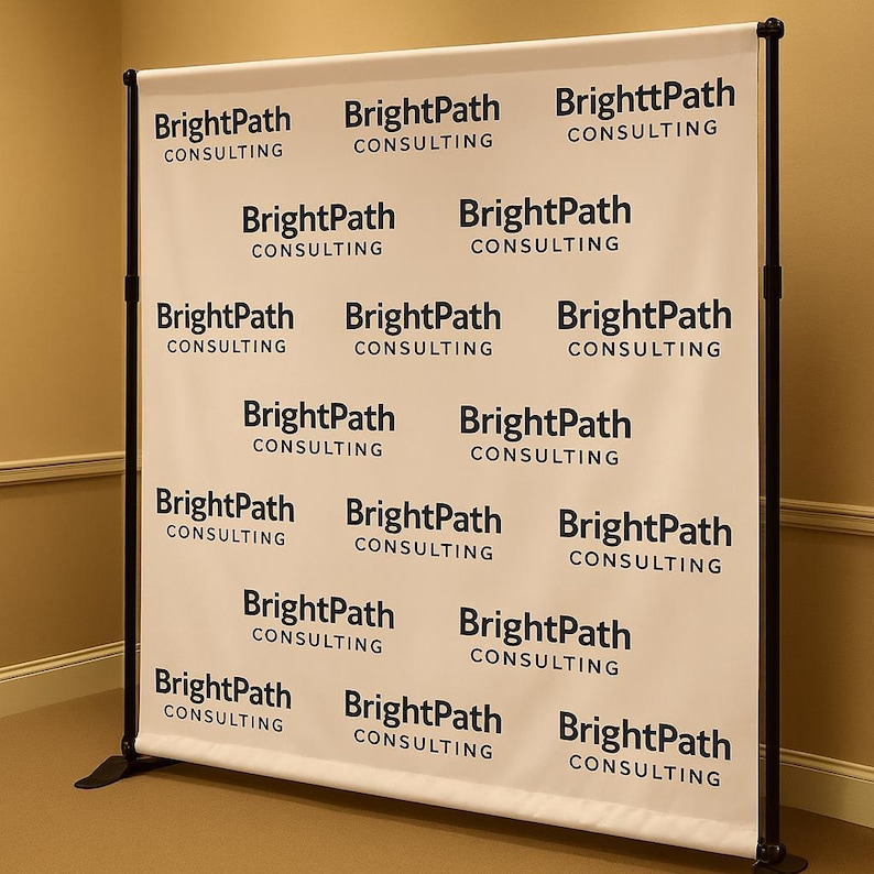 Custom Step and Repeat Vinyl Banner, Logo Print, Event Backdrop ...