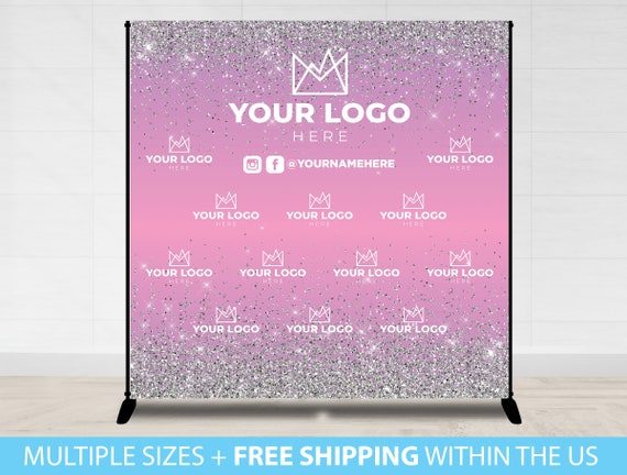 Custom Logo Backdrop Banner Step and Repeat Business Event - Etsy