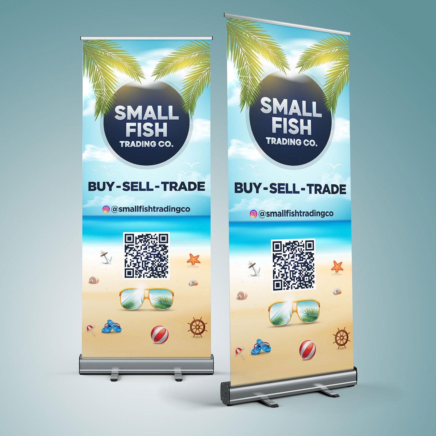 Trading Cards Banner, Buy Sell Trade Retractable Banner, Card Traders ...