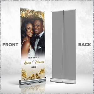 COMBO BANNER SET, 3 Retractable Banners, Custom Banners, Wedding ...