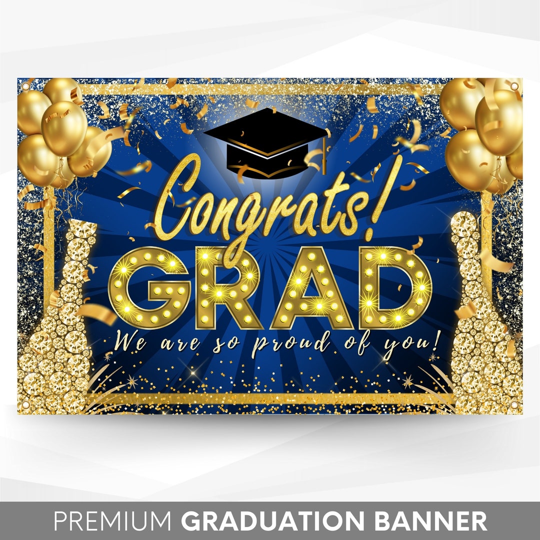 Graduation Banner, Congratulations Graduates, Outdoor & Indoor Vinyl ...