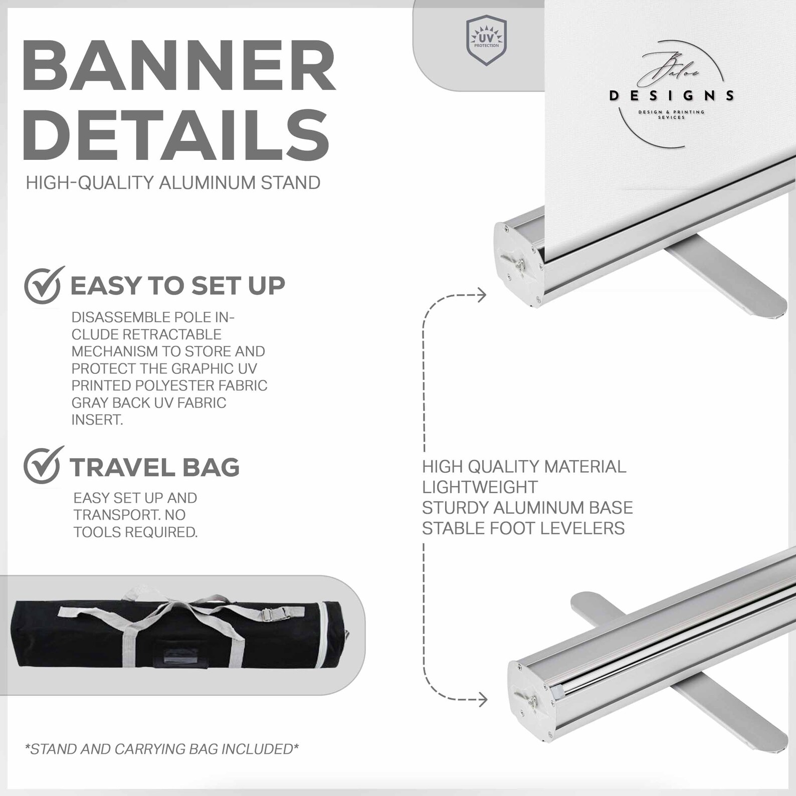 Graduation Banner, Prom Banner, Custom Retractable Banner, Roll up ...