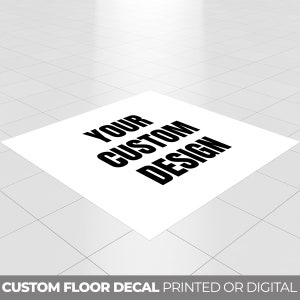 Custom Floor Decal Sticker, Complete Custom Floor Decal, Removable ...