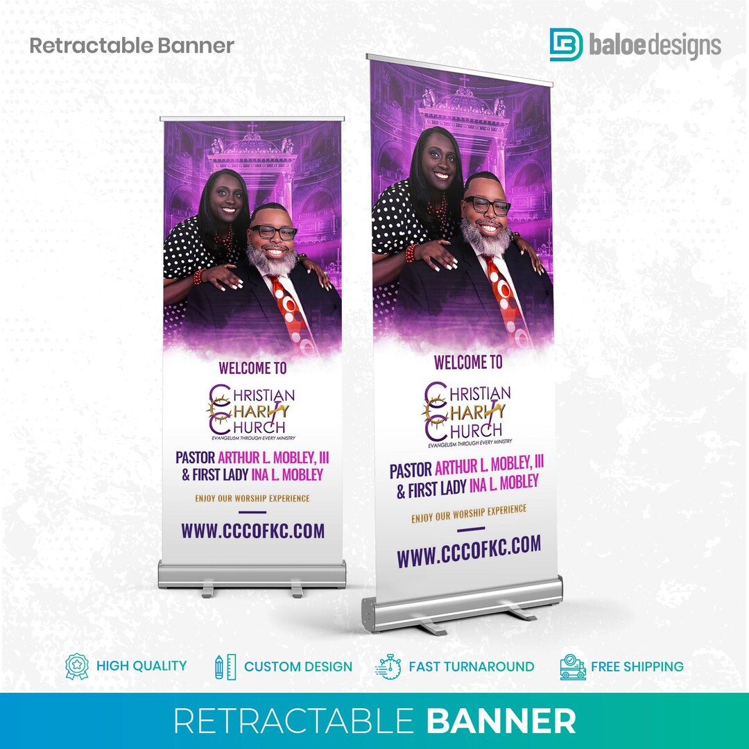 Custom Church Retractable Banner, Worship Banner, Scripture Banner ...