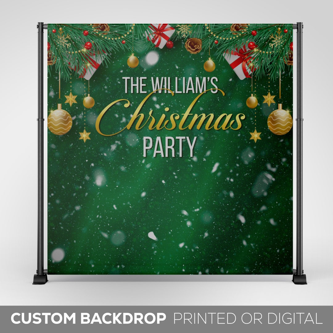 Christmas Backdrop, Christmas Party Decor Banner, Merry Christmas Photo ...