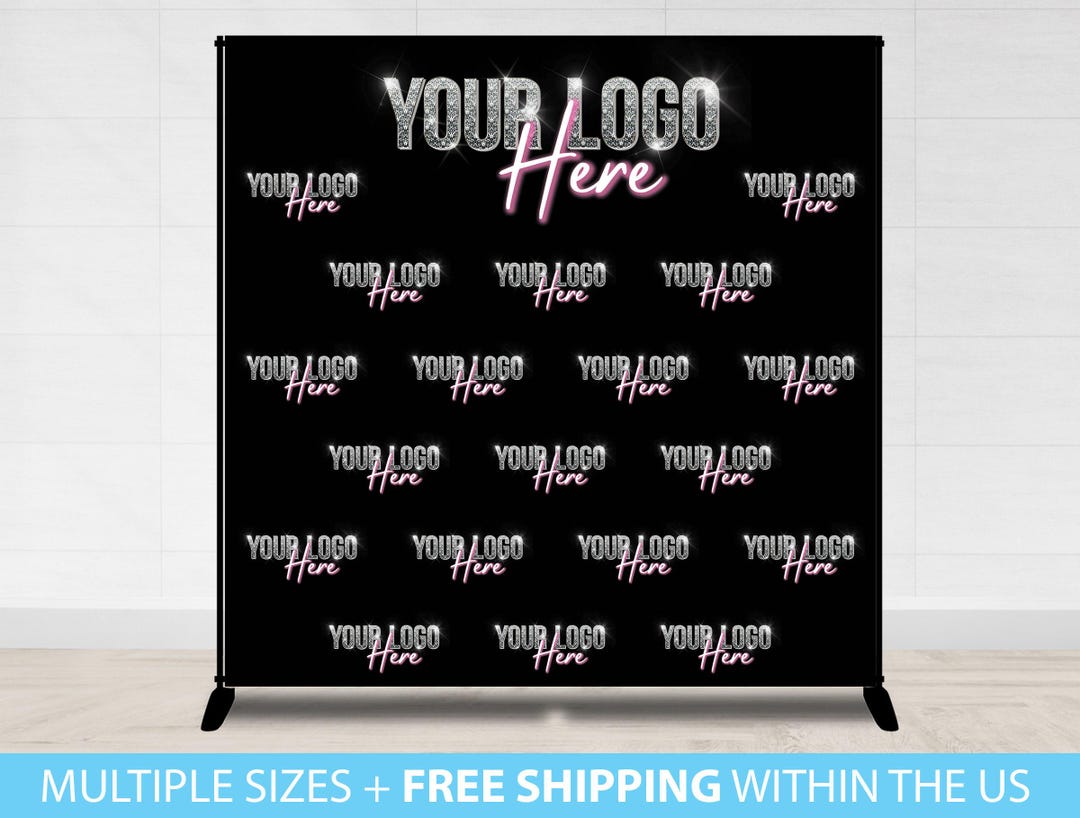 Custom Logo Backdrop Banner, Business Banner, Step and Repeat Business ...