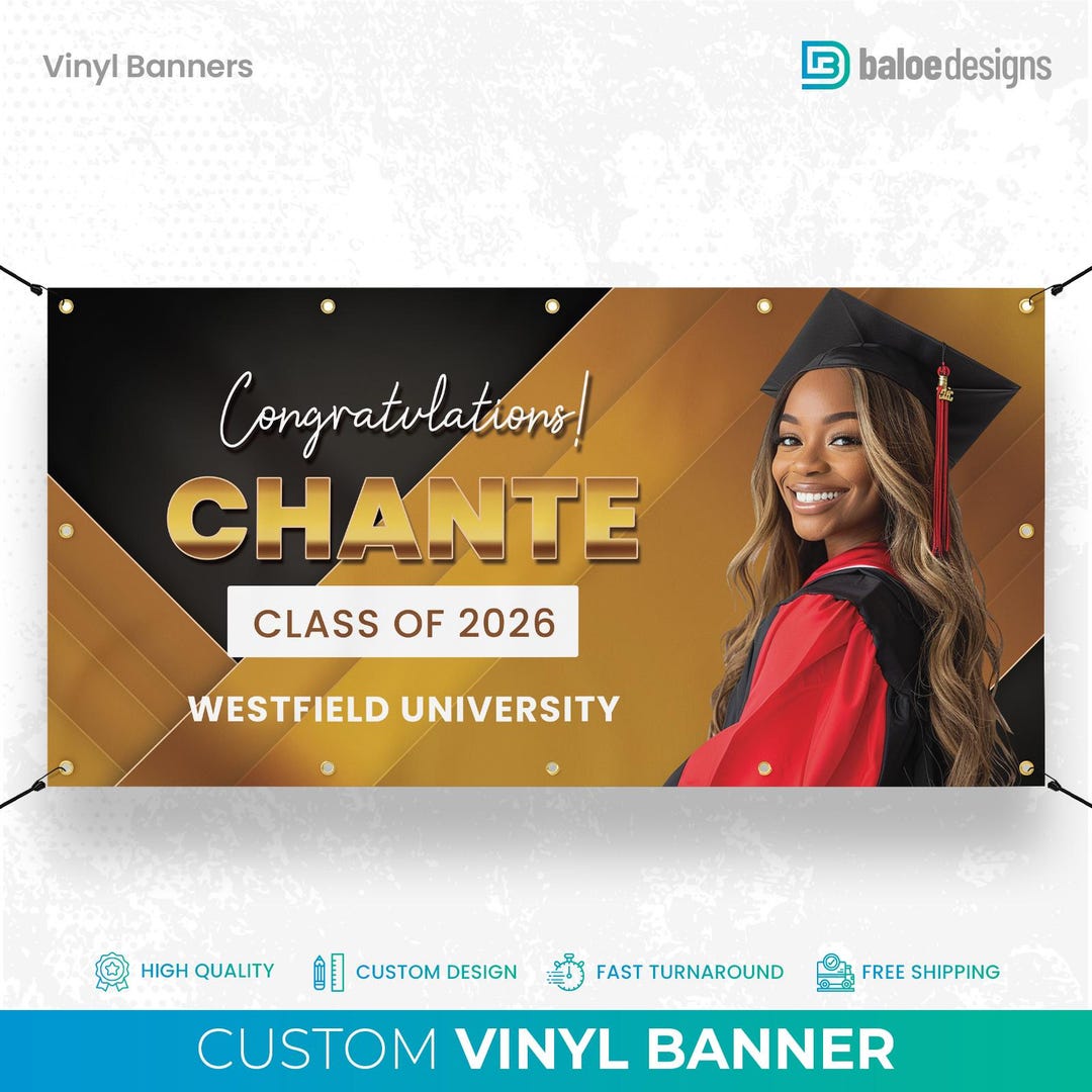 Custom Graduation Banner, Personalized Graduation Banner Class Of ...